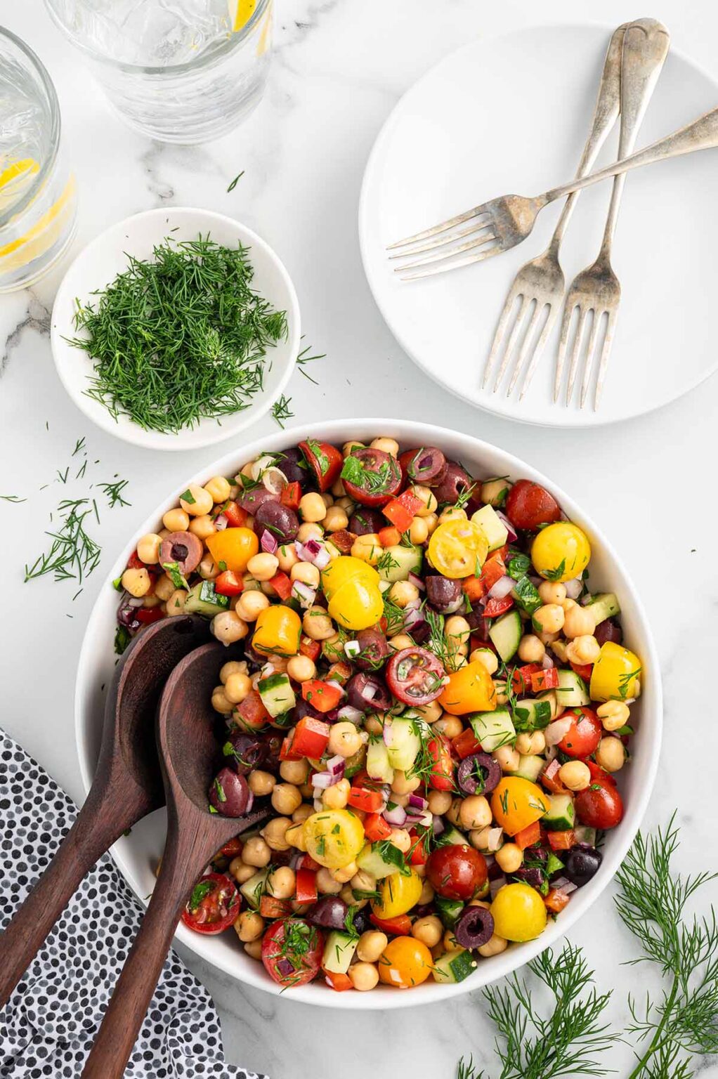 Chickpea Salad - Princess Pinky Girl