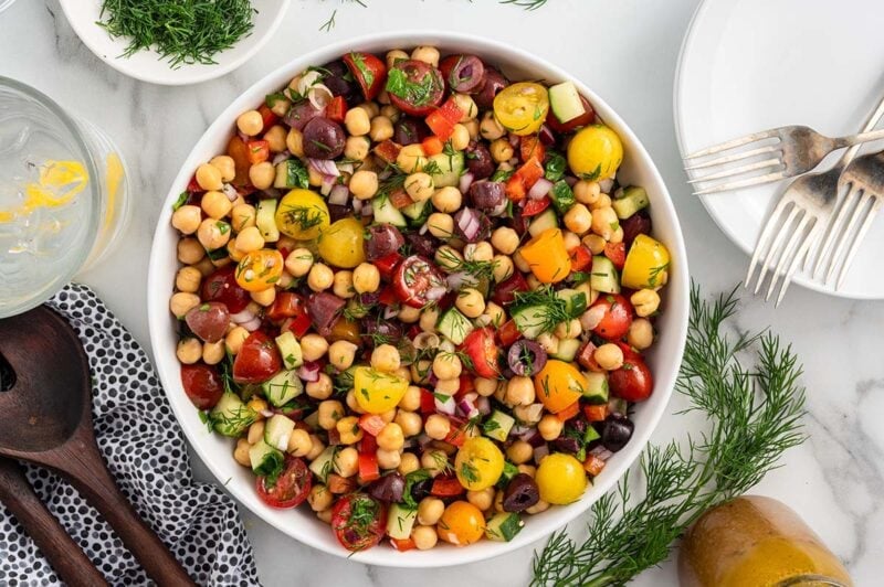 Chickpea Salad - Princess Pinky Girl