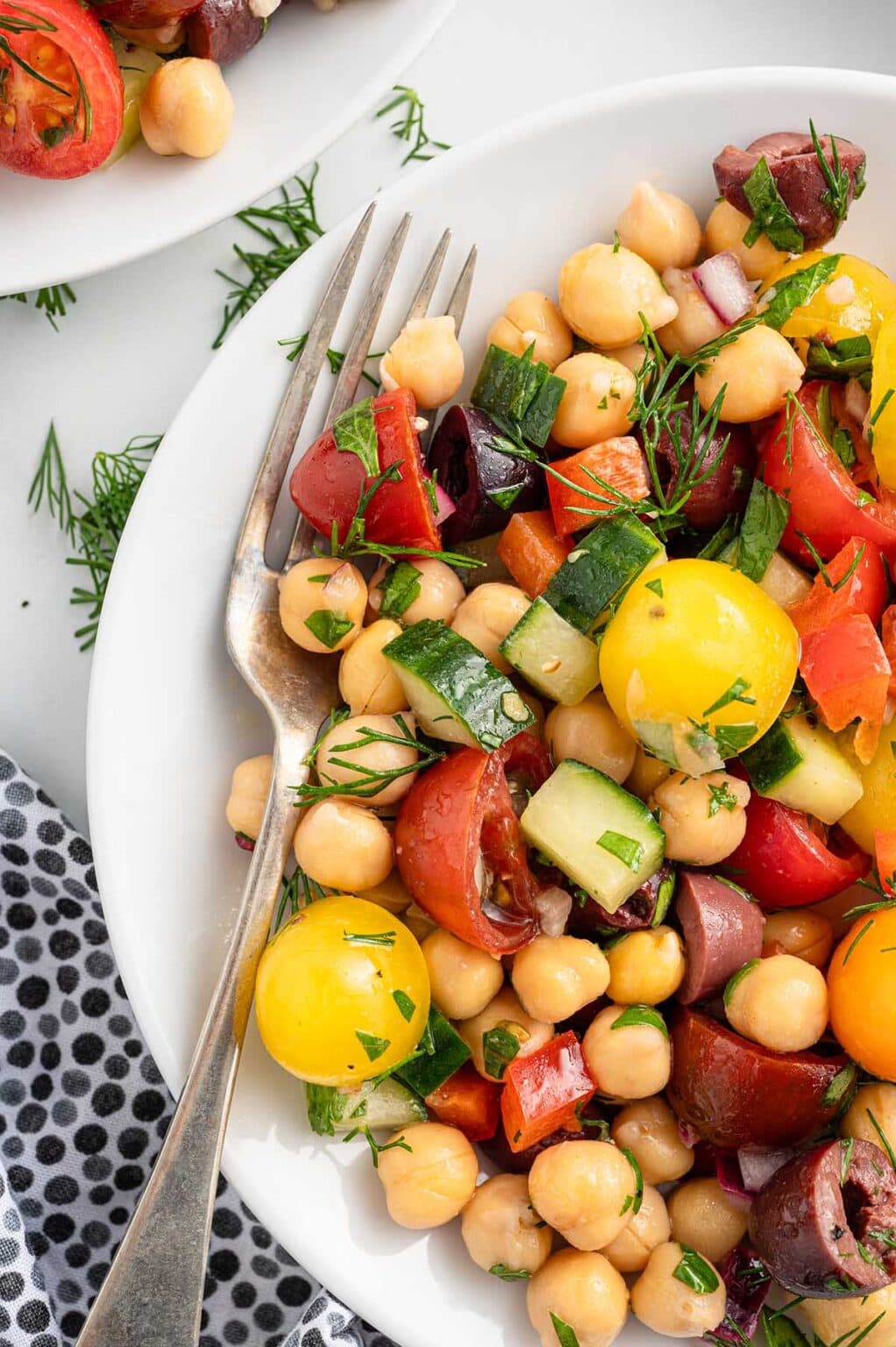 Chickpea Salad - Princess Pinky Girl