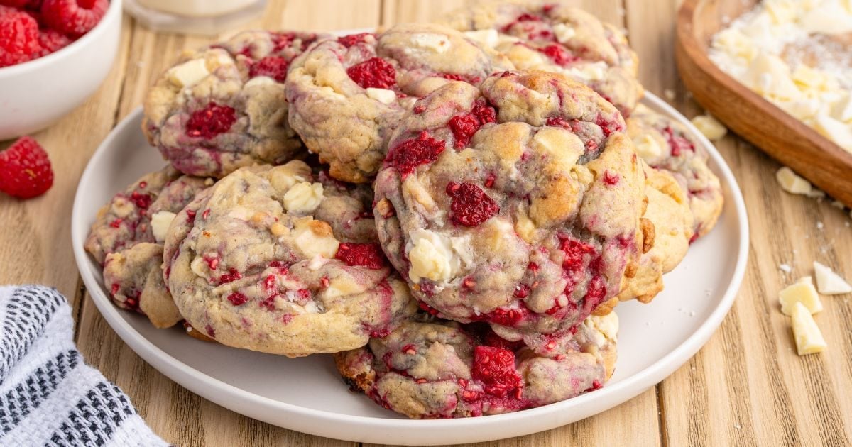 White Chocolate Raspberry Cookies - Princess Pinky Lady - Burgers ...