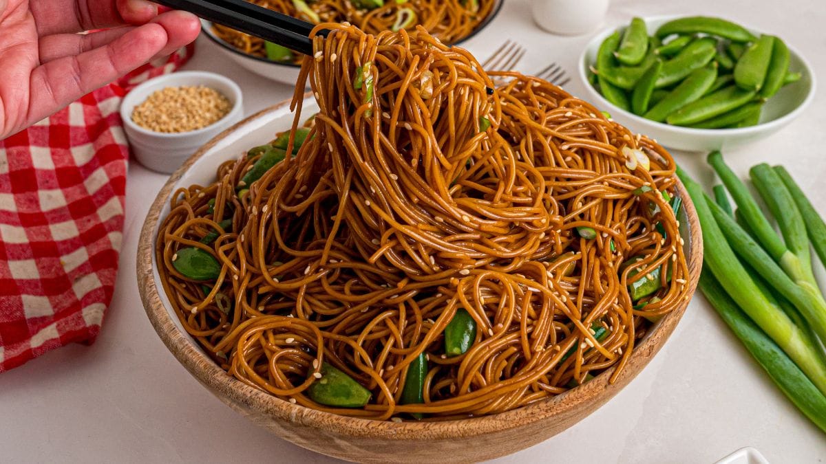 Asian Noodle Salad (Cold and Make-Ahead) - Princess Pinky Girl